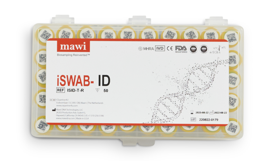 iSWAB™-ID Human DNA Collection Device Rack - Mawi DNA - The Future of ...